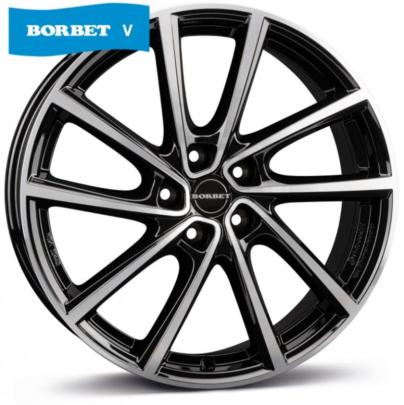 Borbet V black polished